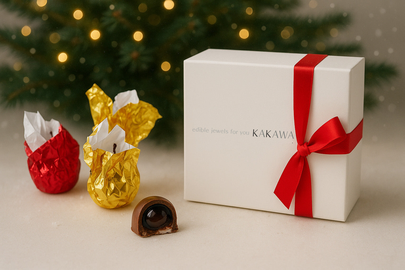Brandied Cherry Christmas Gift Box – Limited Edition | Kakawa Chocolates