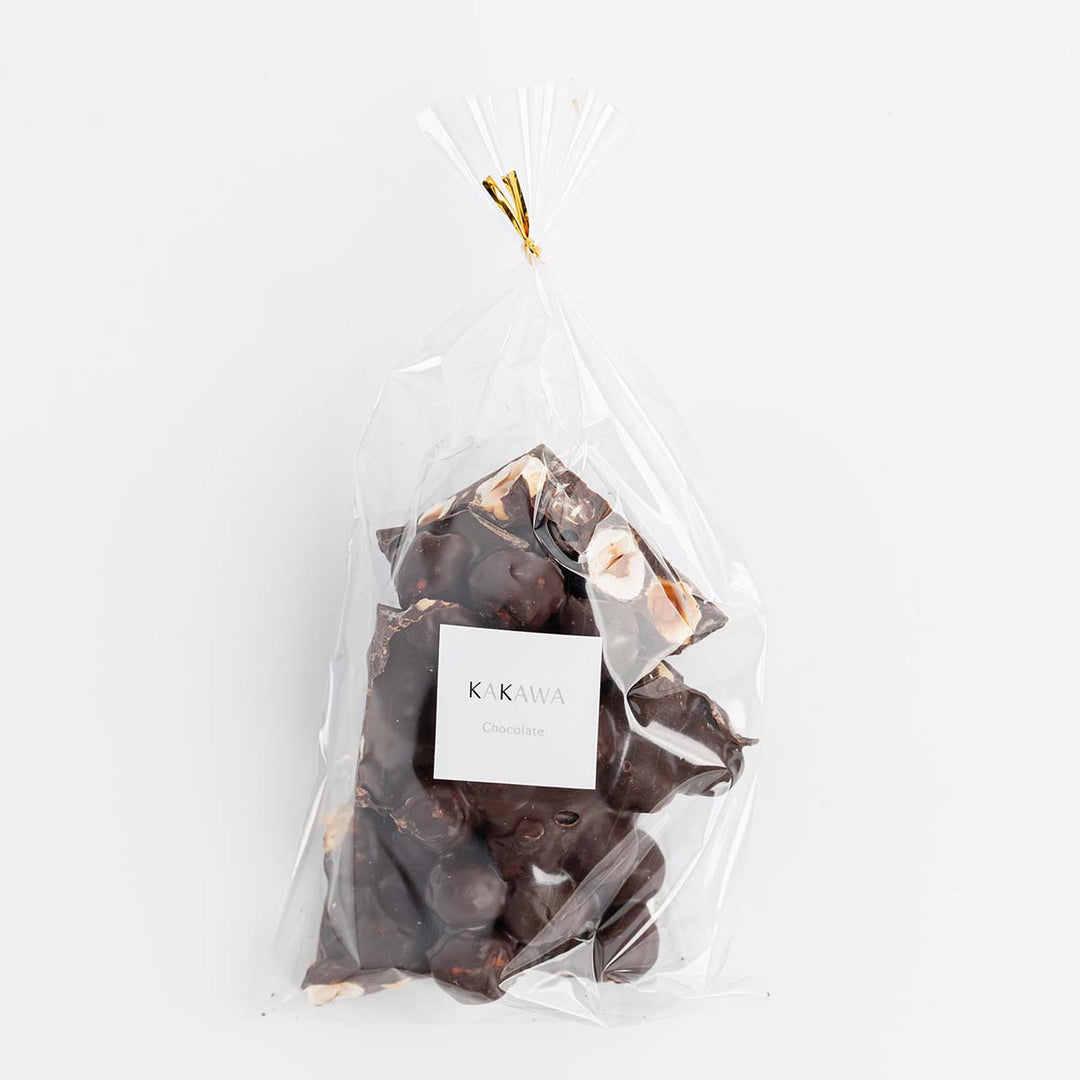 Caramelised Hazelnut Dark Chocolate Slab – Kakawa Chocolates